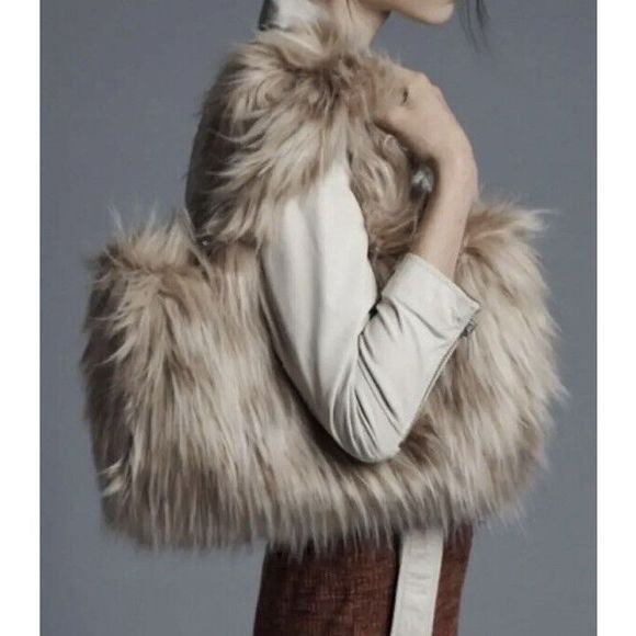 Urban Outfitters | Bags | Urban Outfitters Faux Fur Medium Tote Bag ...